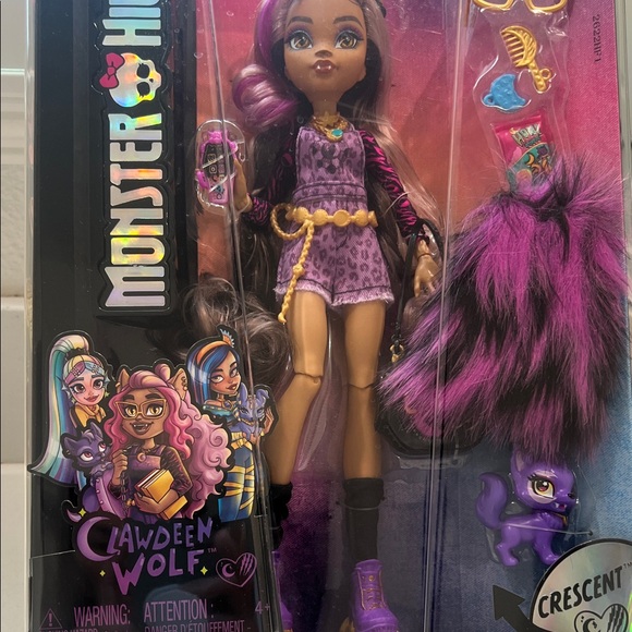 monster high | Toys | Monster High Clawdeen Wolf Doll With Purple And ...